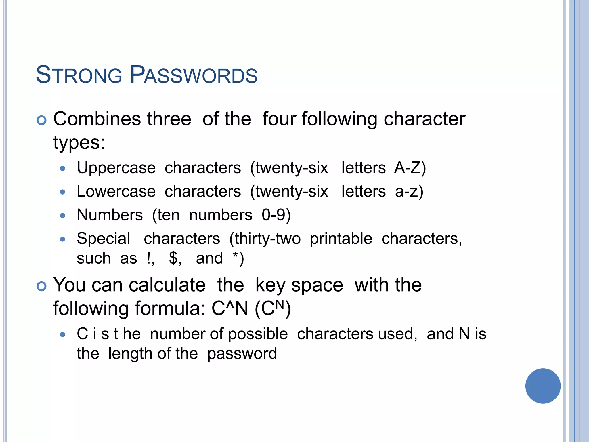 Password Policy and Account Lockout Policies | PPTX