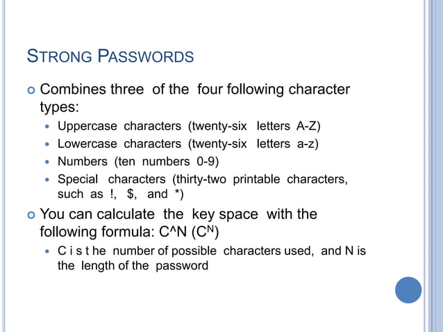 Password Policy and Account Lockout Policies | PPTX