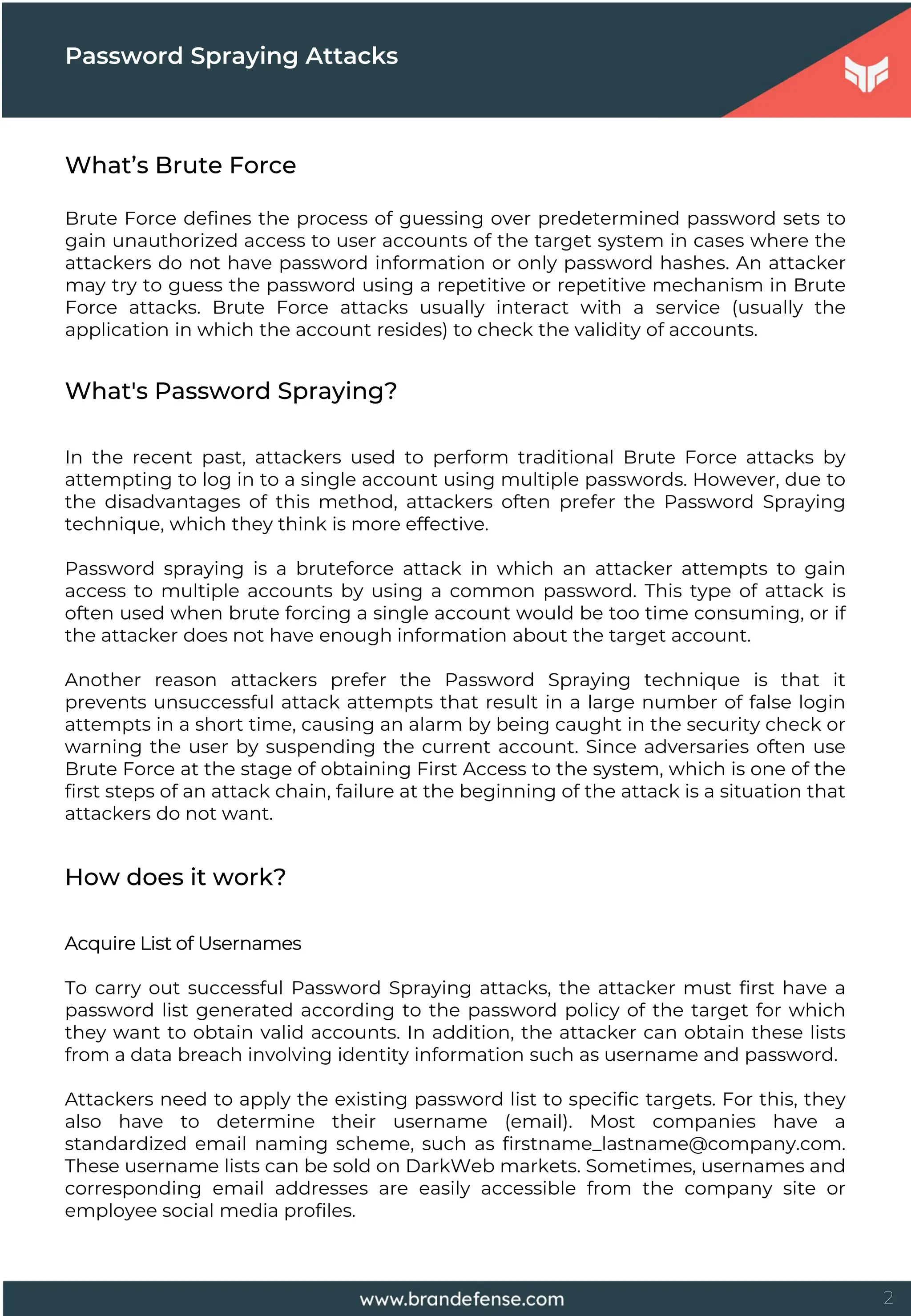 Comprehensive Brute Force Attack Methods and Risks | PDF
