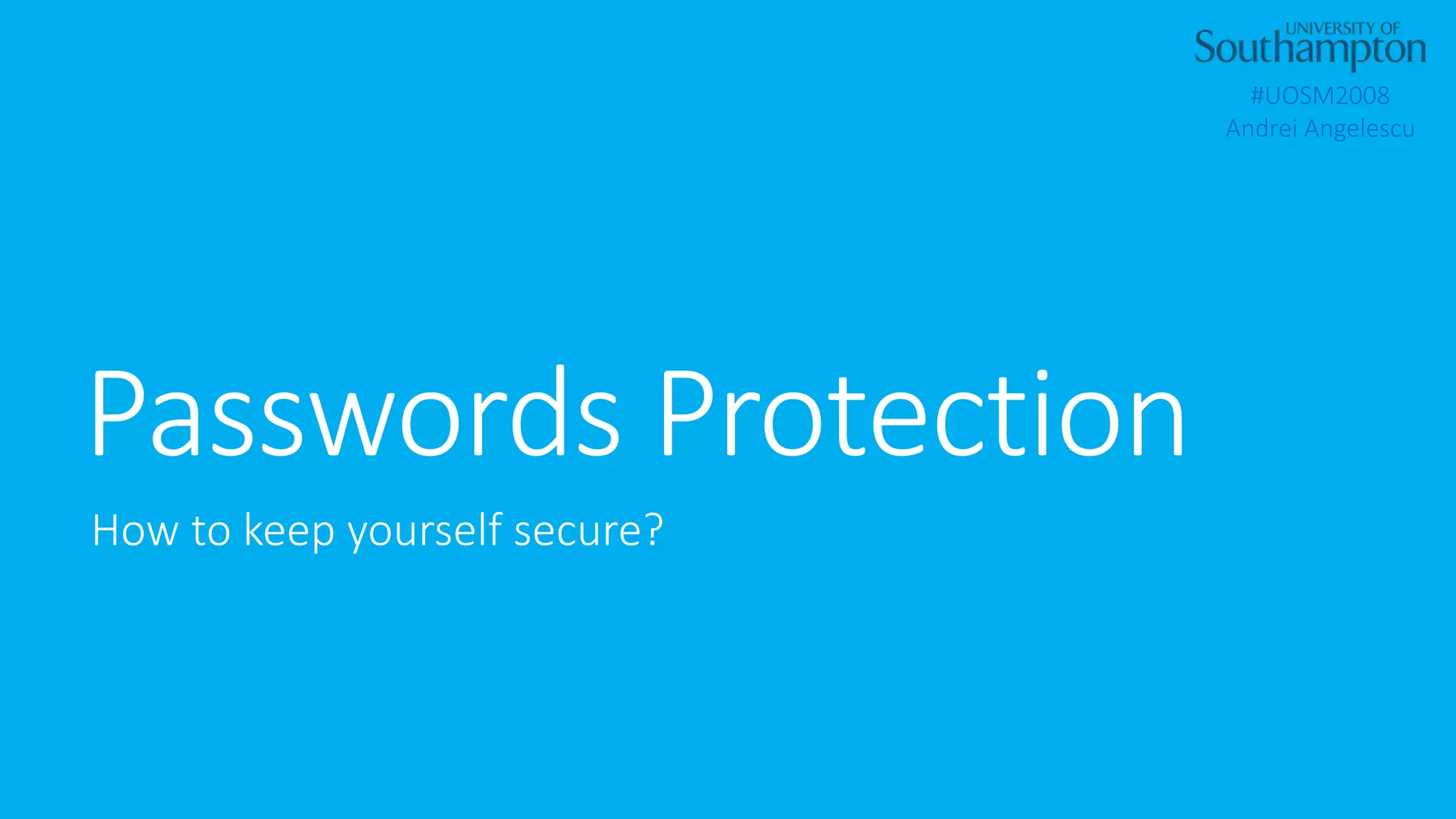 Passwords protection | PPT