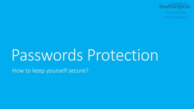 Passwords protection | PPT