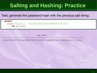 PostgreSQL: How to Store Passwords Safely | PDF