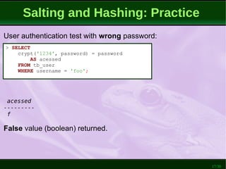 PostgreSQL: How to Store Passwords Safely | PDF