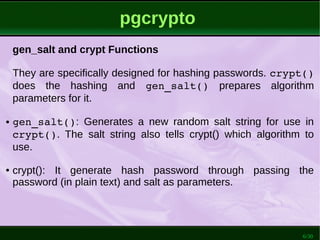 PostgreSQL: How to Store Passwords Safely | PPT
