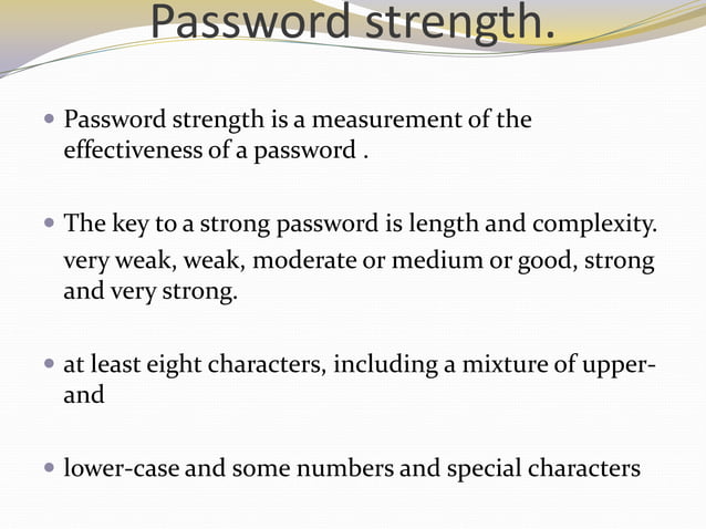 Password strength svm | PPTX | Internet | Computing