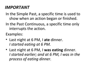 Past continuous tense | PPT