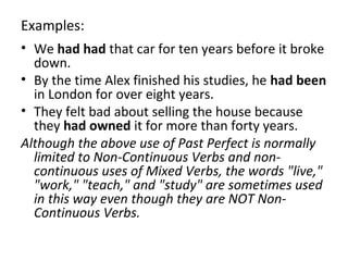 Past perfect tense | PPT | Free Download