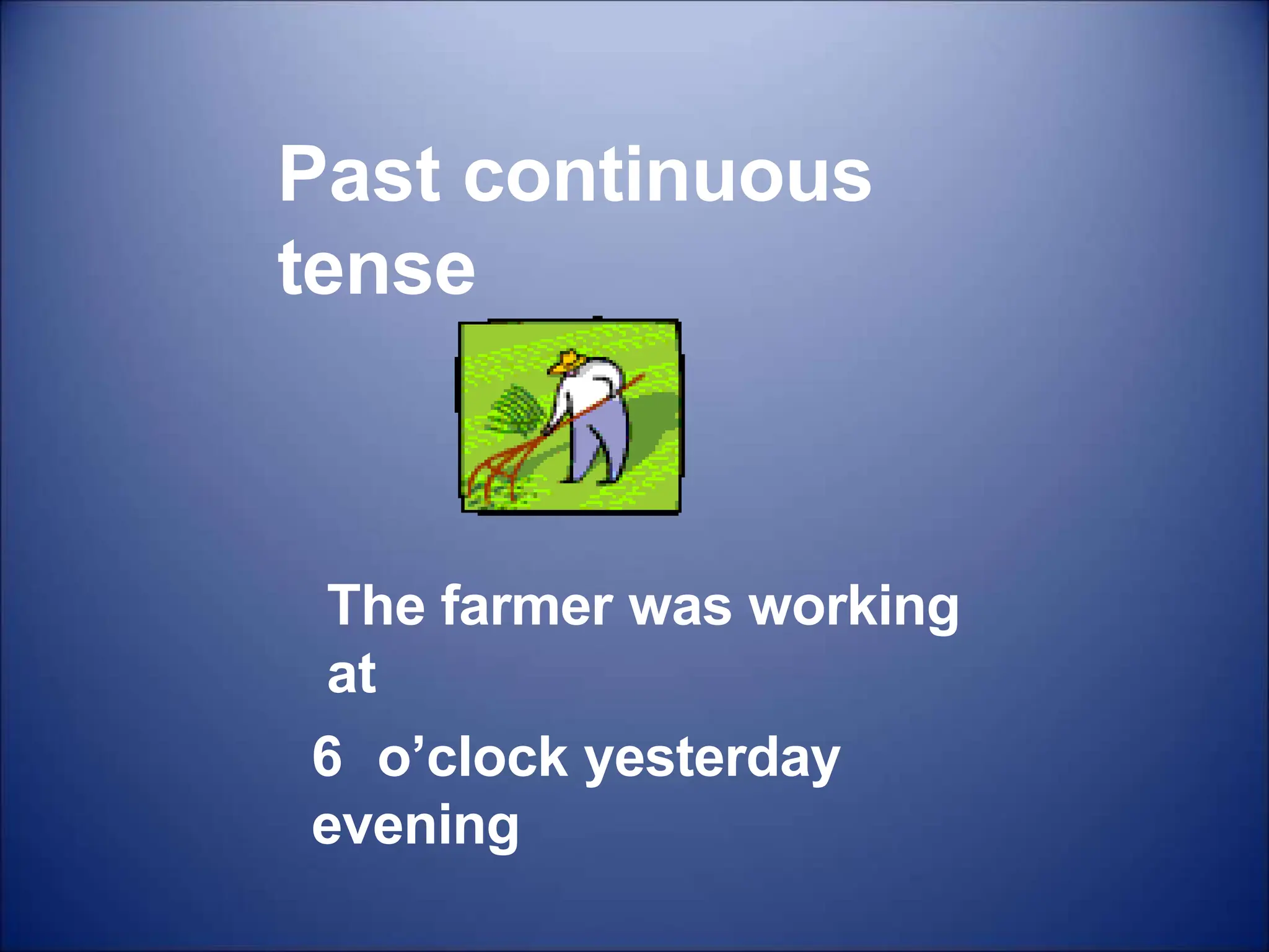 Lección para identificar las reglas del pasado continuo | PPT