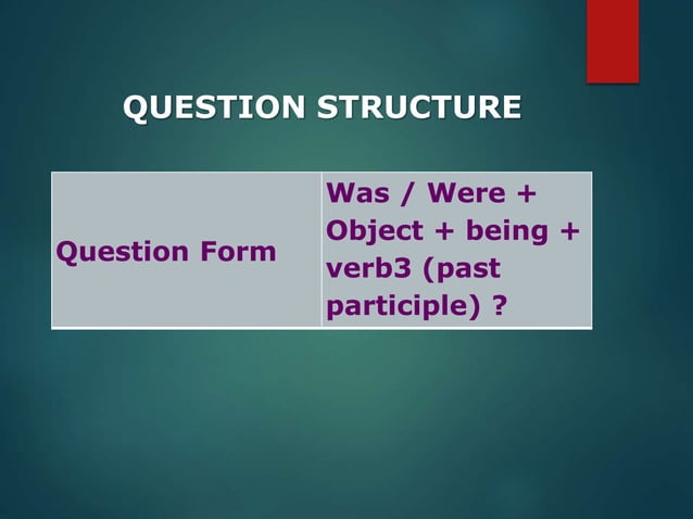 past-continuous-passive-voice | PPT