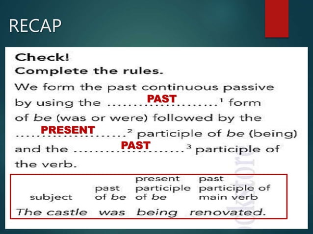 past-continuous-passive-voice | PPT