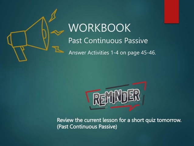 past-continuous-passive-voice | PPT