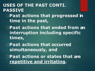 past-continuous-passive-voice | PPTX