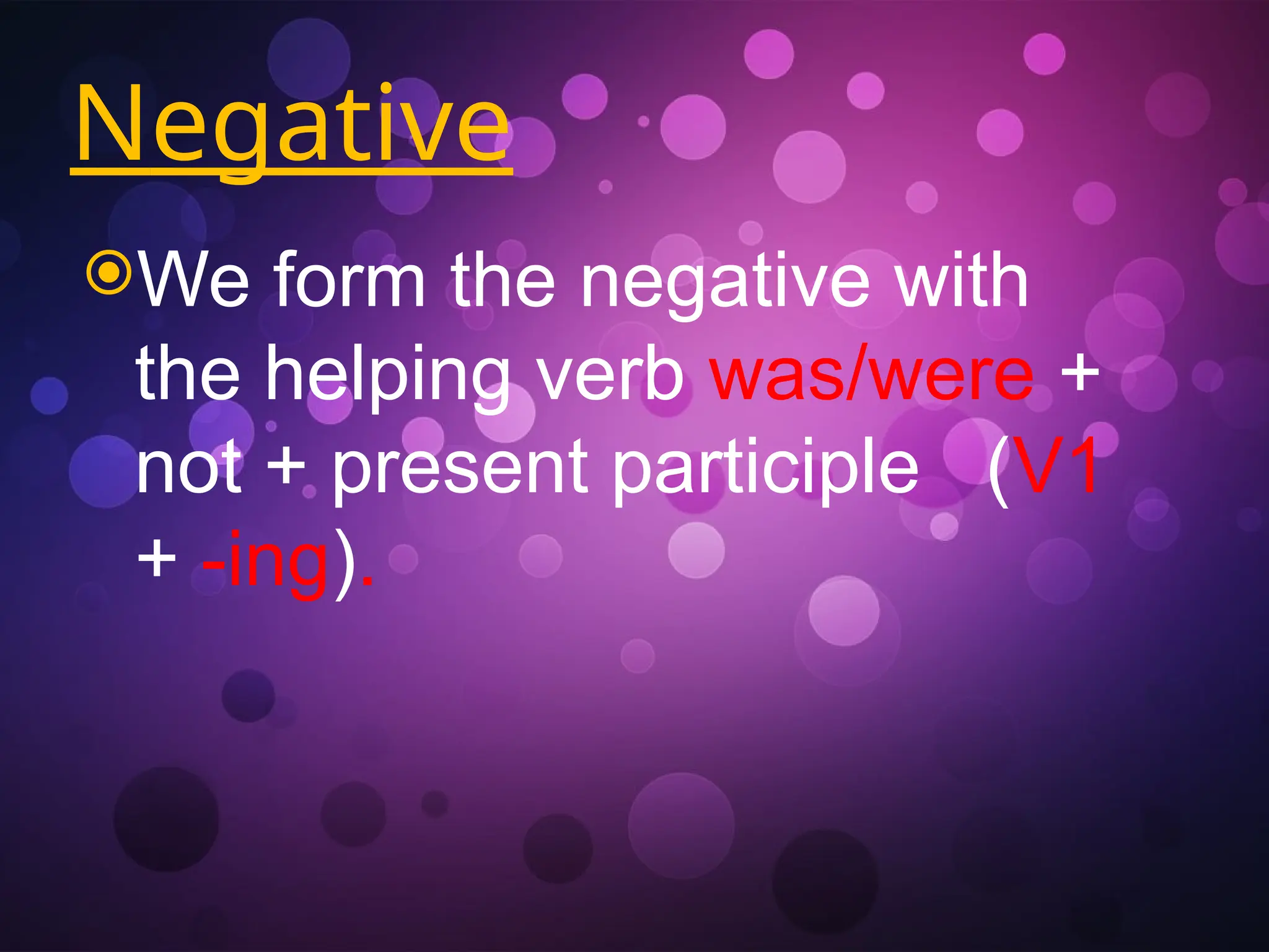 Past Continuous tense. Rules and structures | PPT