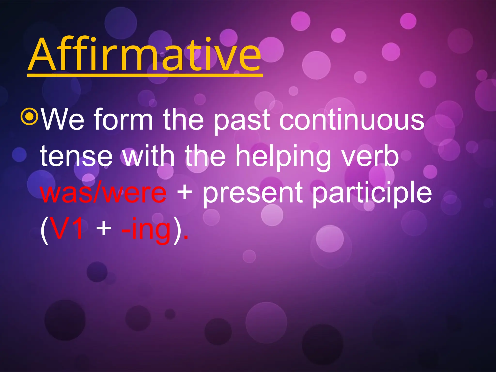 Past Continuous tense. Rules and structures | PPT