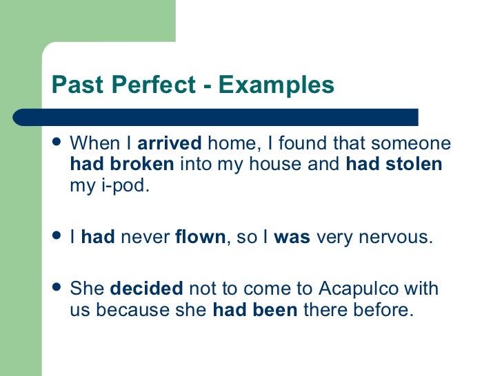 Past Perfect Tense Definition Useful Examples In