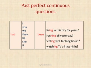 Past perfect-continuous (1) | PPT
