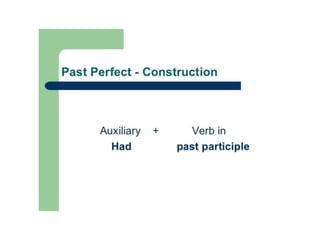 Past perfect tense | PPTX
