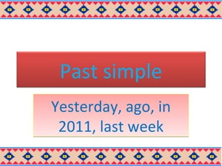 Simple Past Tense | PPT