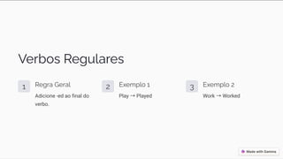 Simpe Past Tense - como se forma o passado simples in English | PPT
