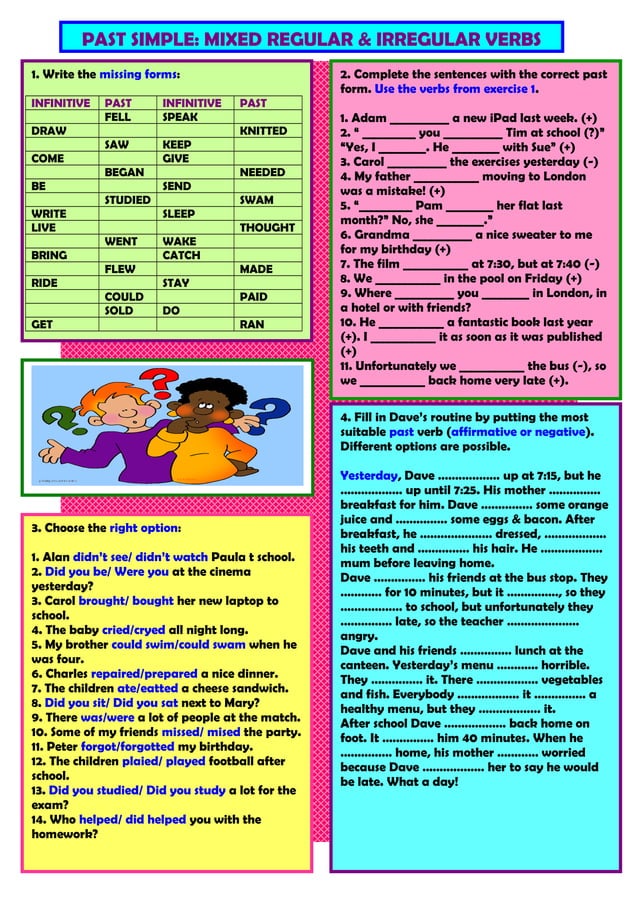 Past simple-mixed-regular-irregular-verbs | DOC