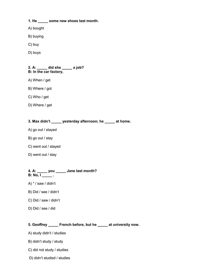 Test: Past Simple or Past Continuous | PDF