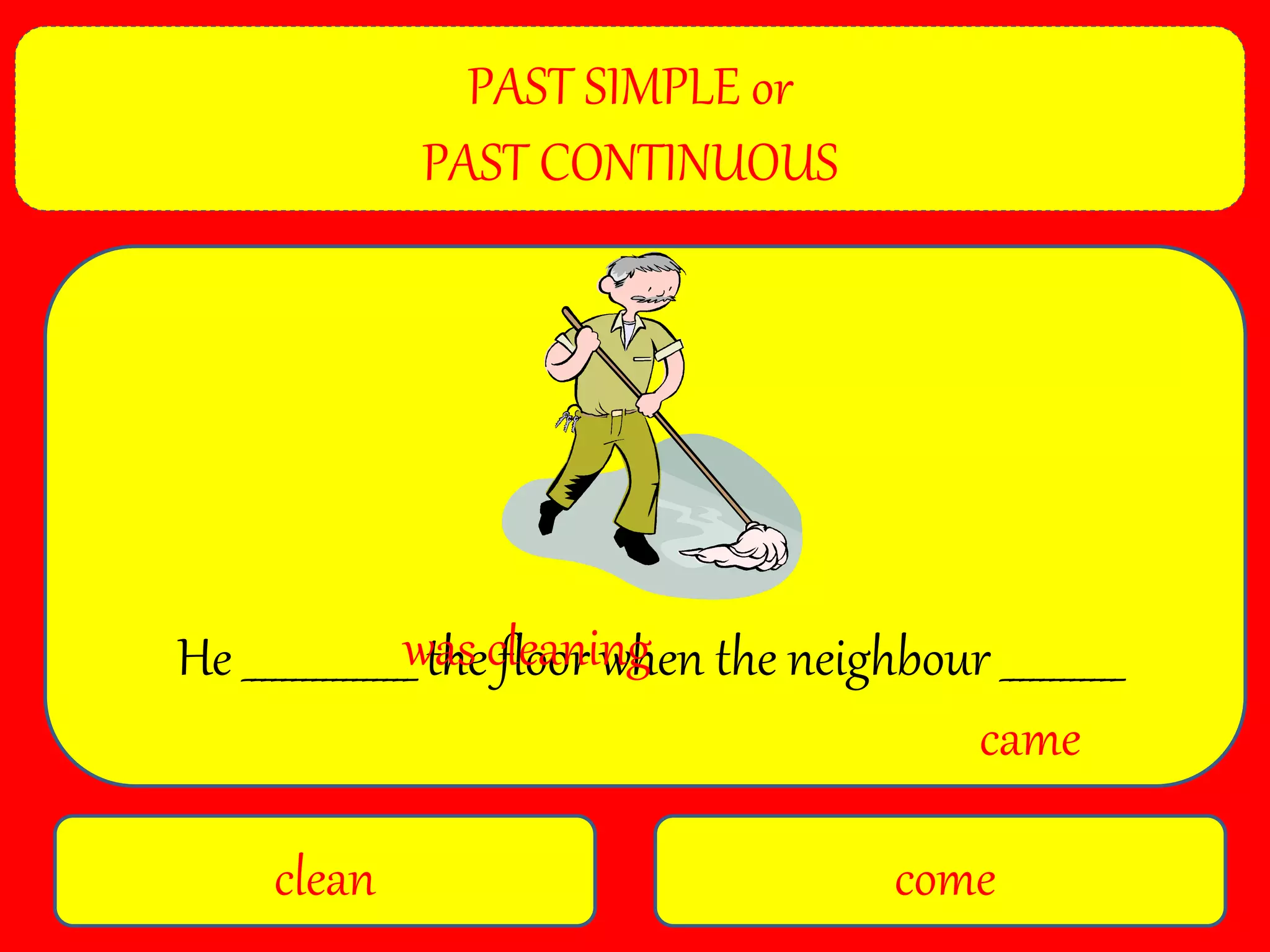 PAST SIMPLE AND PAST CONTIUOUS (GAMES) | PPT