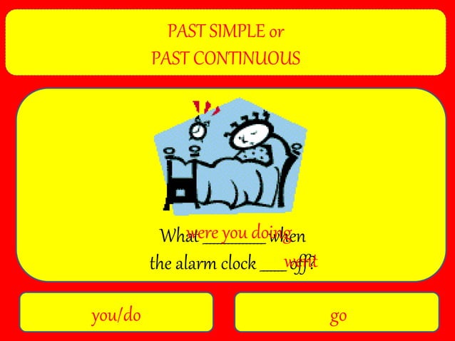 PAST SIMPLE AND PAST CONTIUOUS (GAMES) | PPT