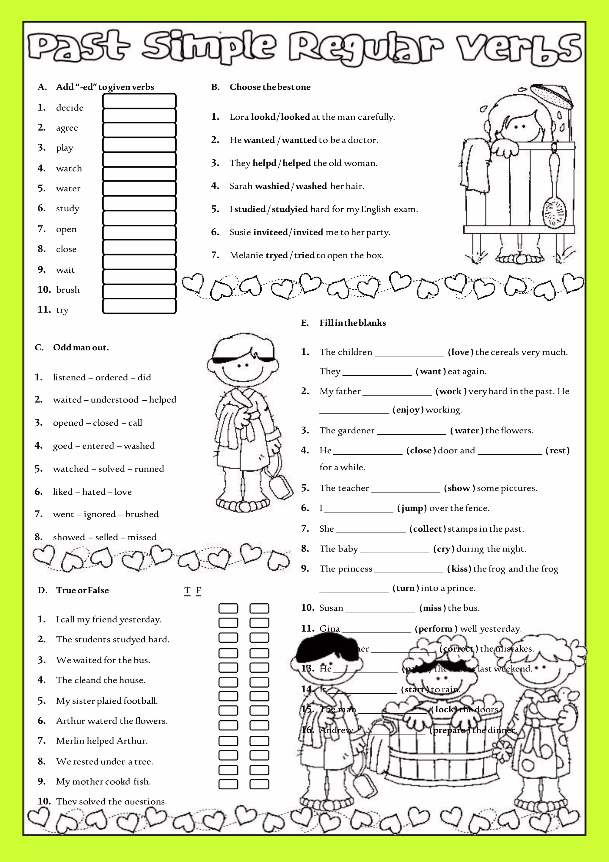 Past simple-regular-verbs 23188 | DOC