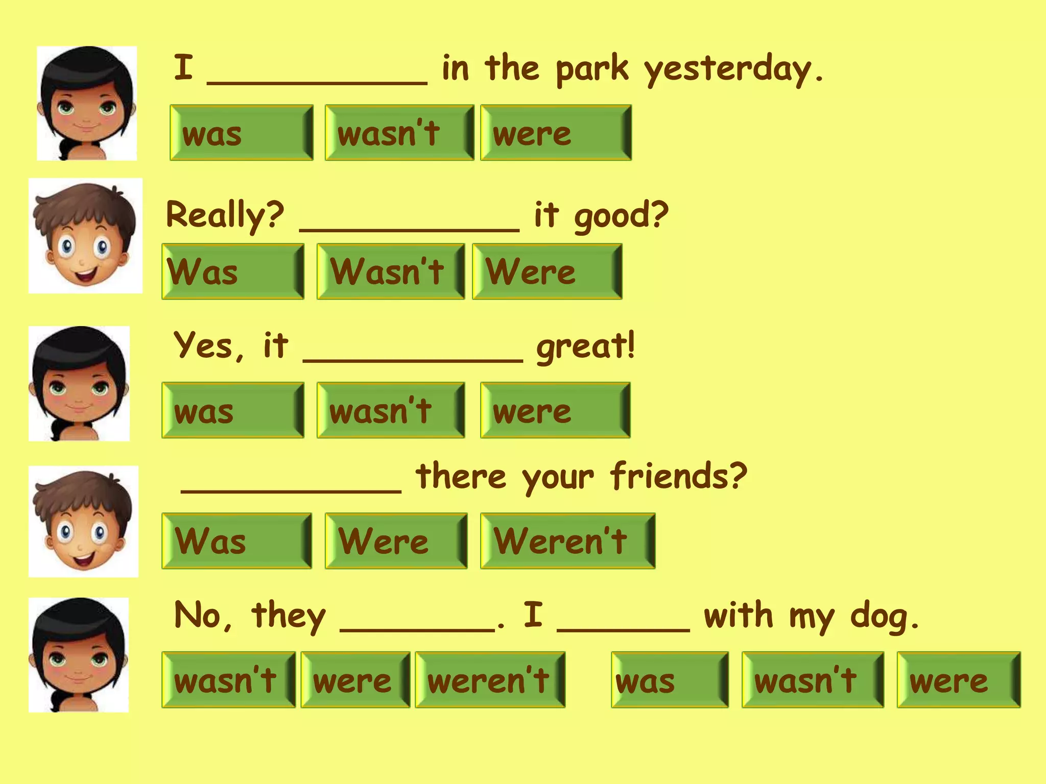 Past simple-was were-grammar-guides | PPT