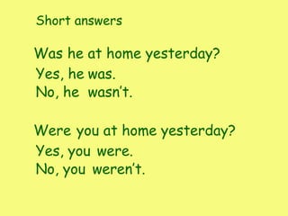 Past-Simple-of Verb to be-was were-grammar-guide | PPT