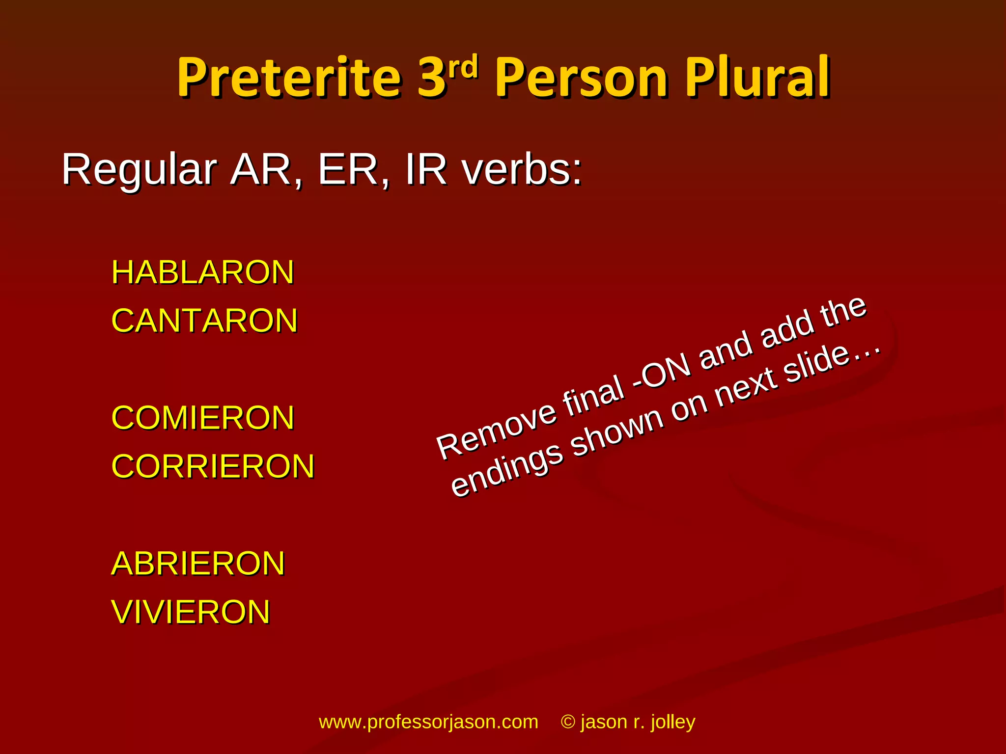 Imperfect or Past Subjunctive in Spanish | PPT