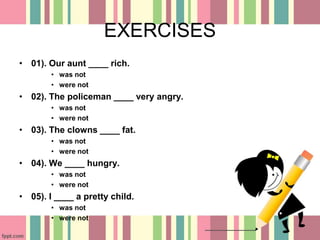 Past tense verb to be | PPTX