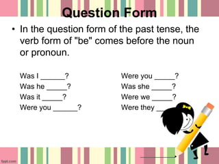 Past tense verb to be | PPTX