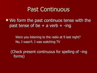 Past tenses | PPT