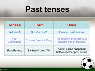 Past tenses review: Past Simple, Past Continuous, Past Perfect | PPT