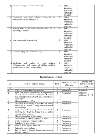 Pasta | DOCX | Educational Assessment | Education