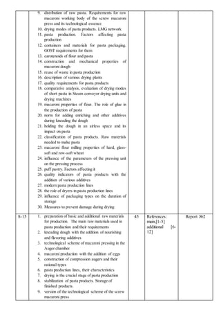 Pasta | DOCX | Educational Assessment | Education