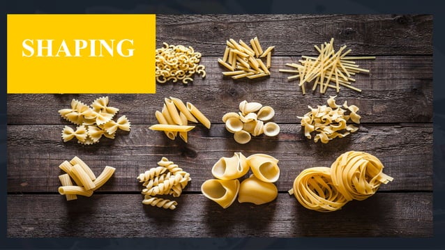 Pasta, types, ingredients, mixing operation, extrusion, importance ...