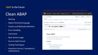 Past ABAP, ABAP to the Future(en) | PPTX
