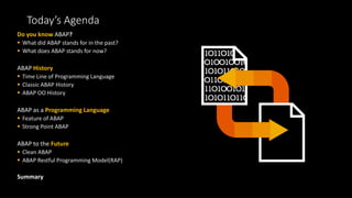 Past ABAP, ABAP to the Future(jp) | PPTX | Programming Languages ...