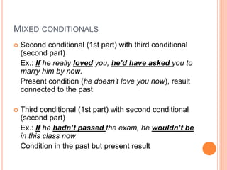 Past and mixed conditionals | PPT
