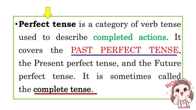 PAST AND PAST PERFECT TENSE.pptx | Food & Drink