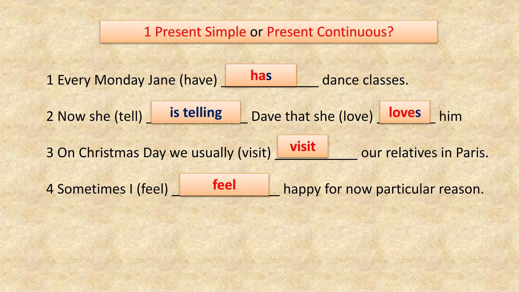Past and Present Tenses | PPT