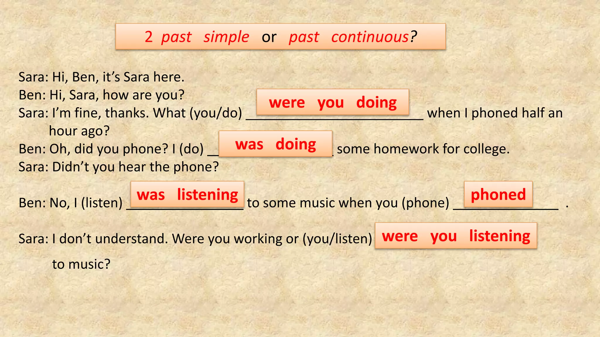 Past and Present Tenses | PPT
