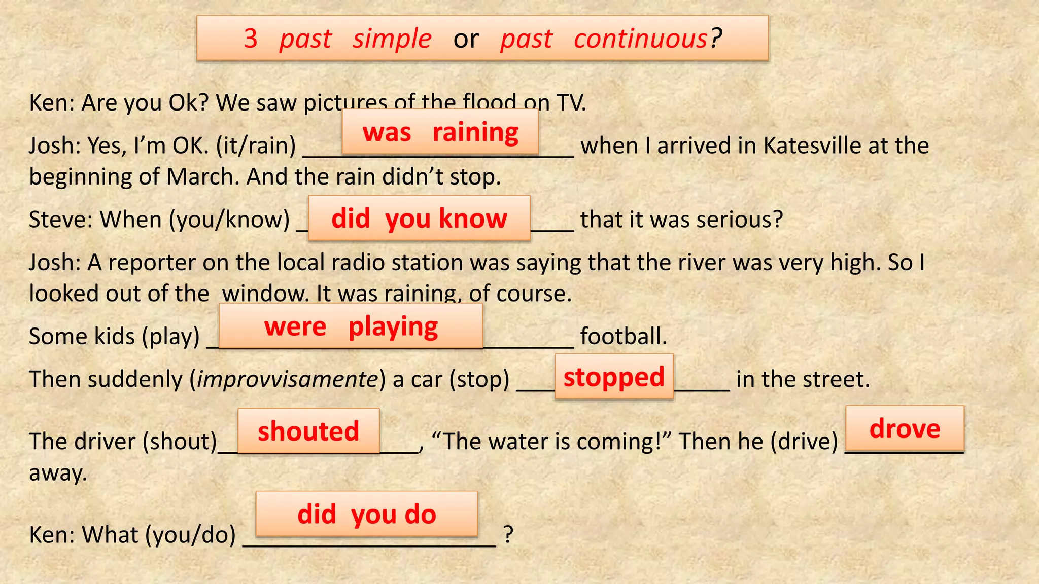 Past and Present Tenses | PPT