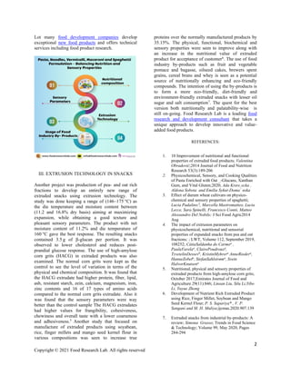 Pasta, noodles, vermicelli, macaroni and spaghetti formulation ...