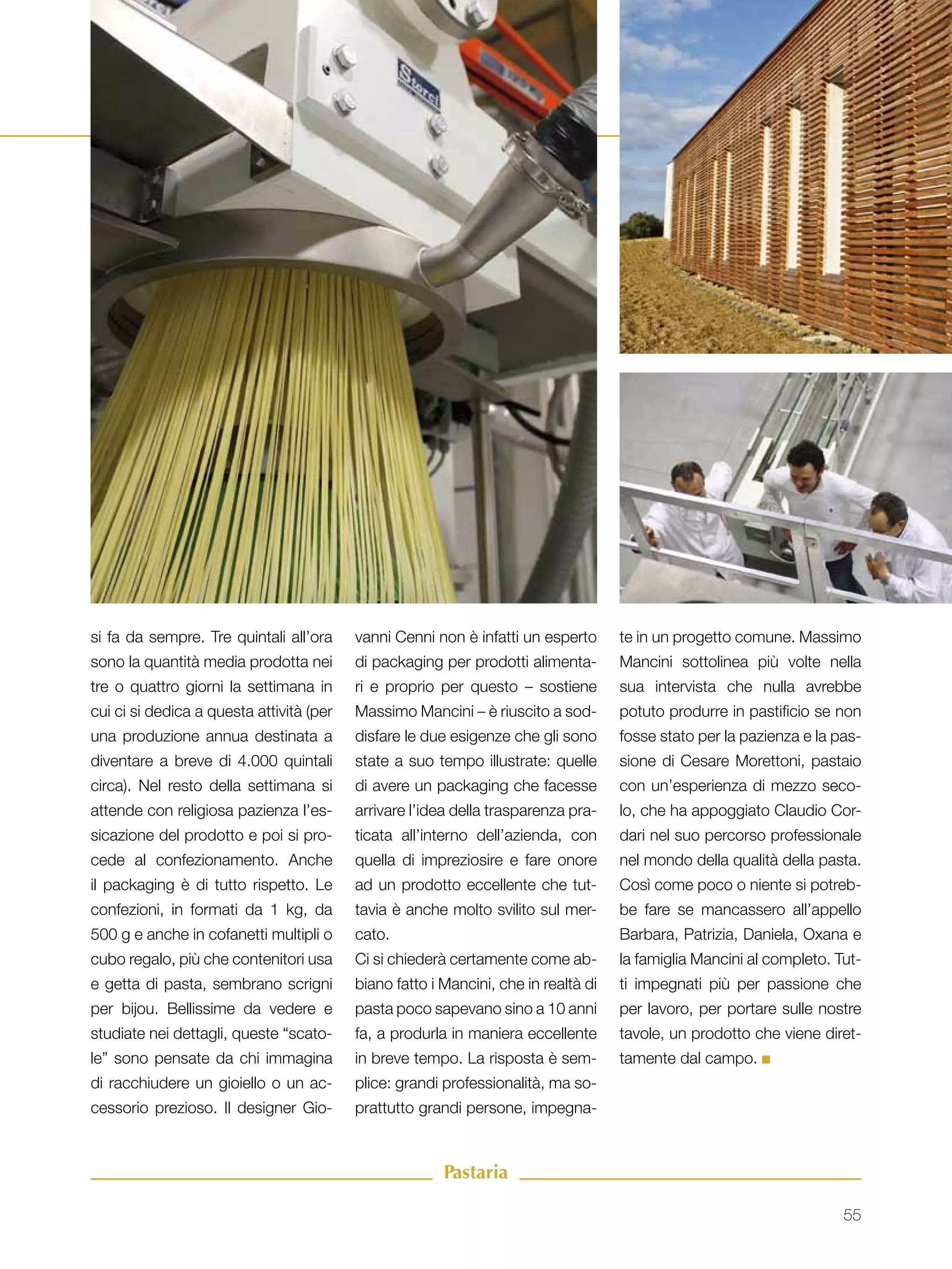 Pastificio Mancini, dal campo alla tavola | PDF