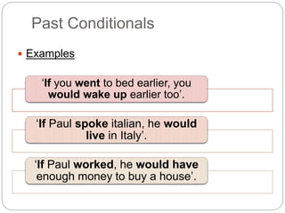 Past conditionals | PPTX