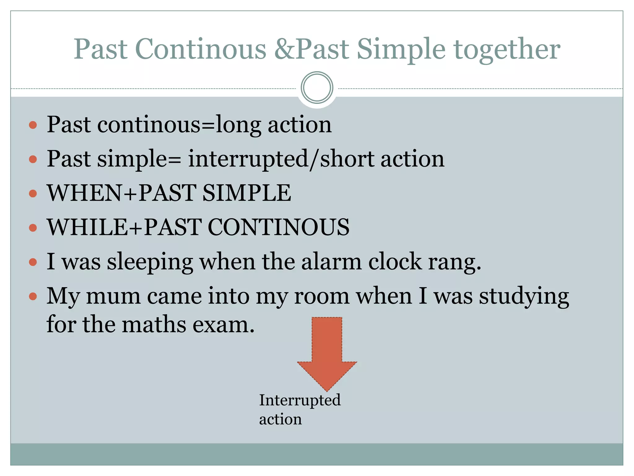 Past continous vs past simple | PPTX