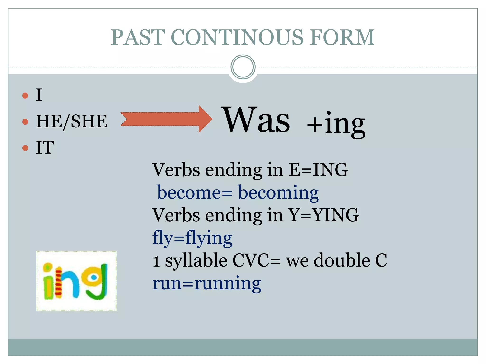 Past continous vs past simple | PPTX